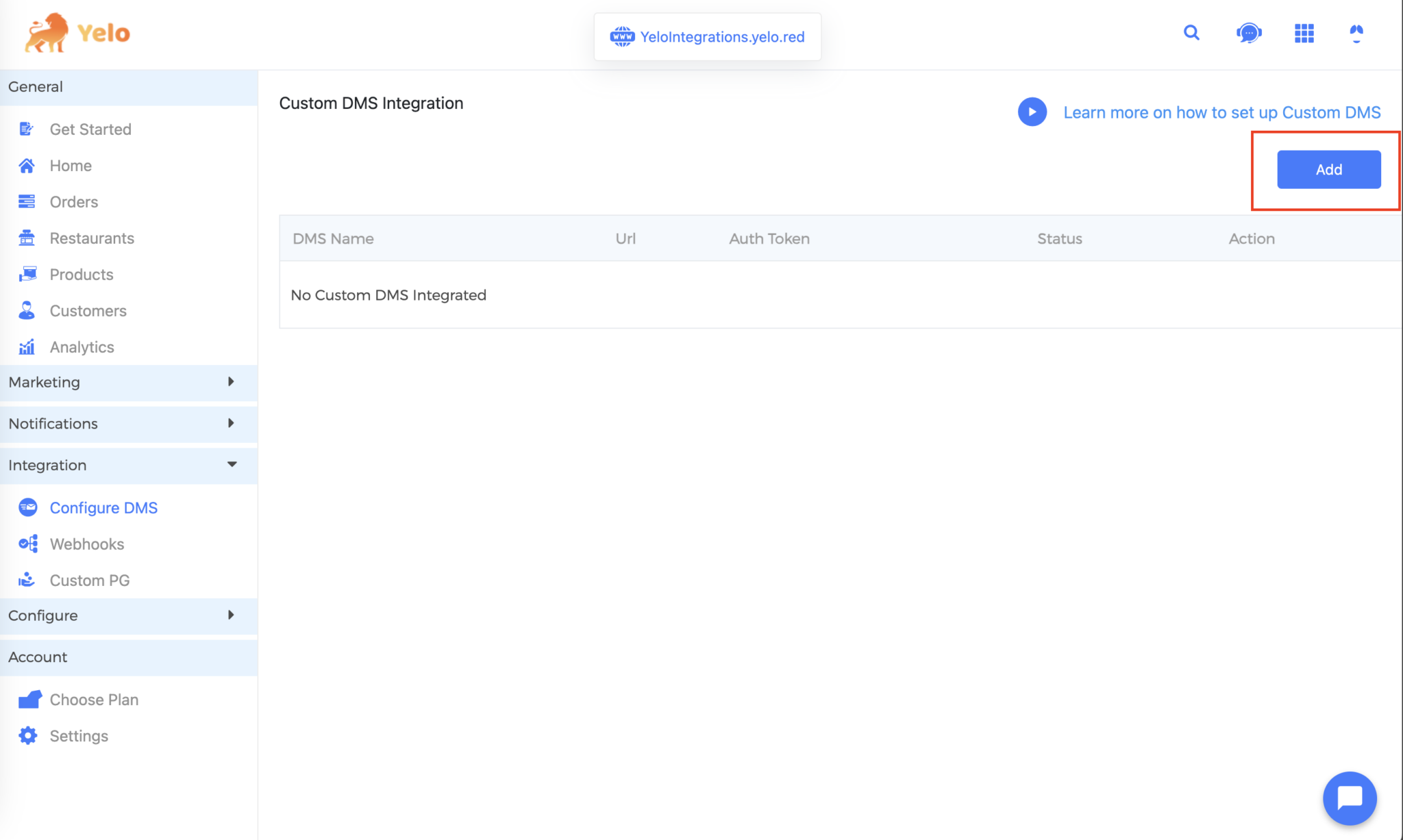Using Custom Delivery Management Systems (DMS) on Yelo - Jungleworks Support